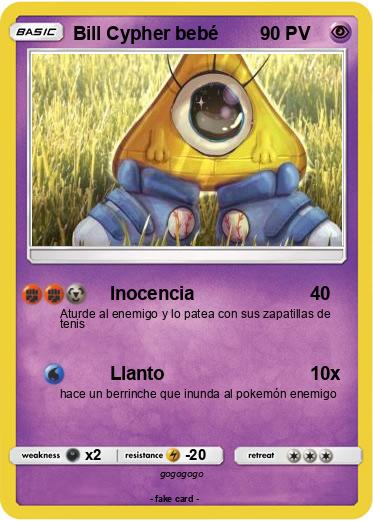 Pokémon Bill Cypher bebe - Inocencia - Mi carta pokémon