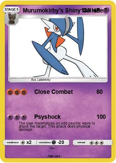 Pokémon Murumokirby s Shiny Gallade - Close Combat - My Pokemon Card