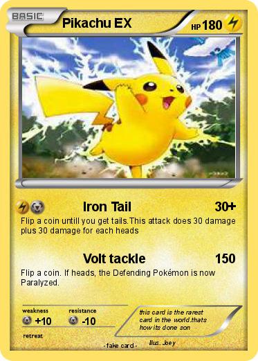 Pokémon Pikachu EX 955 955 - Iron Tail - My Pokemon Card