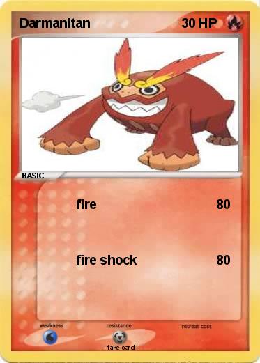 Pokémon Darmanitan 23 23 - fire - My Pokemon Card