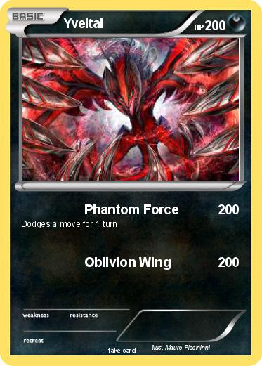 Pokémon Yveltal 1026 1026 - Phantom Force - My Pokemon Card