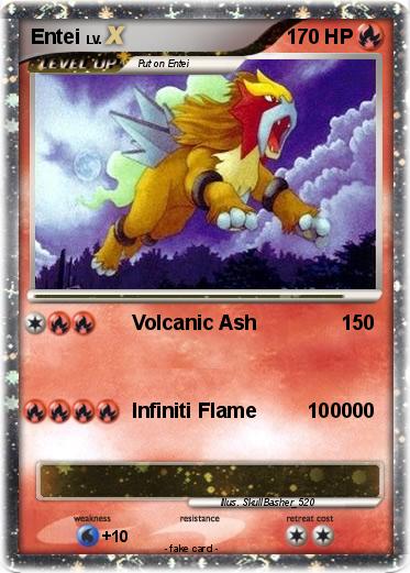 Pokémon Entei 1064 1064 - Volcanic Ash - My Pokemon Card