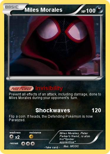Pokémon Miles Morales 1 1 - Invisibility - My Pokemon Card