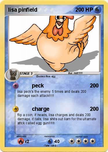 Pokémon lisa pinfield - peck - My Pokemon Card