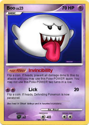 Pokémon Boo 1019 1019 - Invincibility - My Pokemon Card
