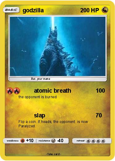 Pokémon godzilla 3293 3293 - atomic breath - My Pokemon Card