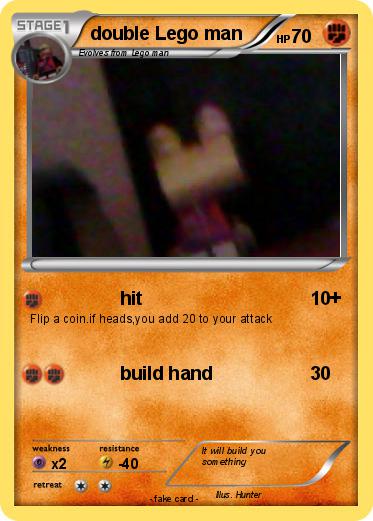 Pokémon double Lego man - hit - My Pokemon Card