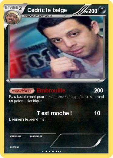 Pokémon Cedric le belge - Embrouille - Ma carte Pokémon