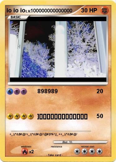 Pokémon 1 1 10 10 - 898989 - My Pokemon Card