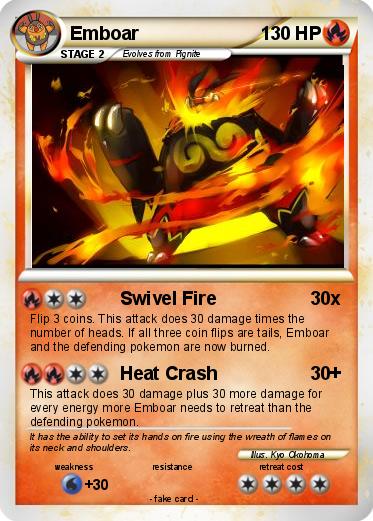 Pokémon Emboar 1189 1189 - Swivel Fire - My Pokemon Card