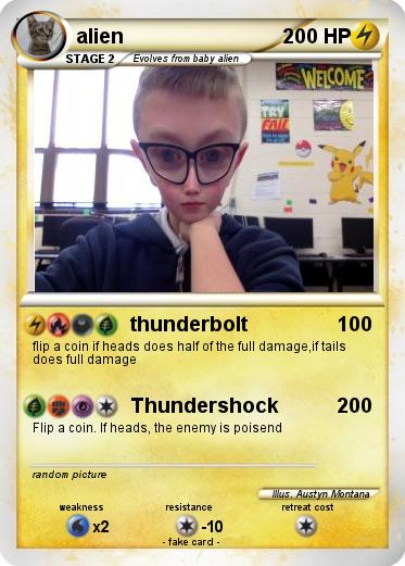Pokémon alien 1422 1422 - thunderbolt - My Pokemon Card