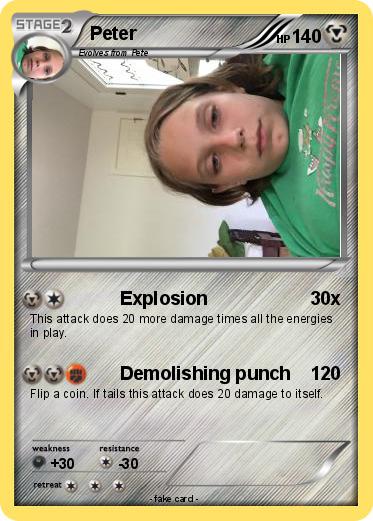 Pokémon Peter 1353 1353 - Explosion - My Pokemon Card