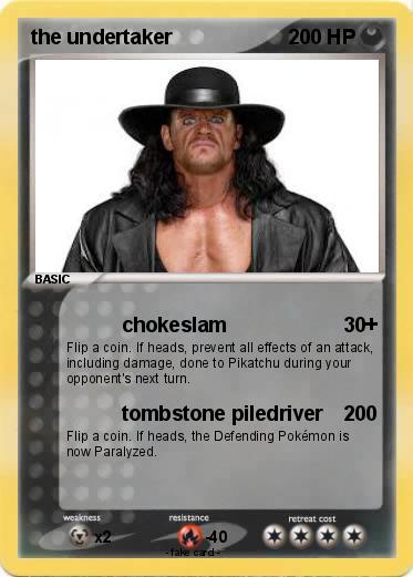 Pokémon the undertaker 229 229 - chokeslam - My Pokemon Card
