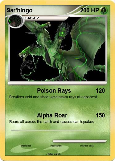 Pokémon Sar hingo - Poison Rays - My Pokemon Card
