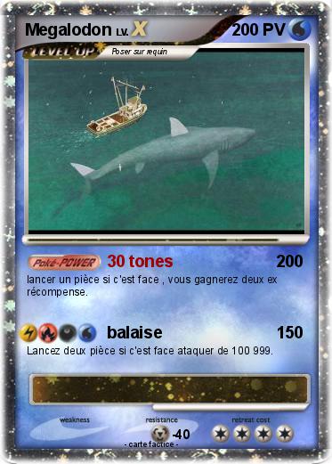 Pokémon Megalodon 293 293 - 30 tones - Ma carte Pokémon