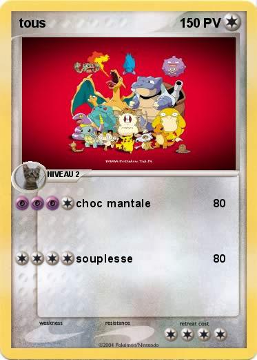 Pokémon tous - choc mantale - Ma carte Pokémon