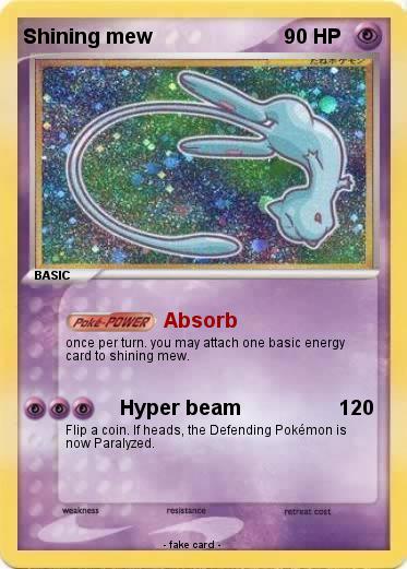 Pokémon Shining mew 32 32 - Absorb - My Pokemon Card