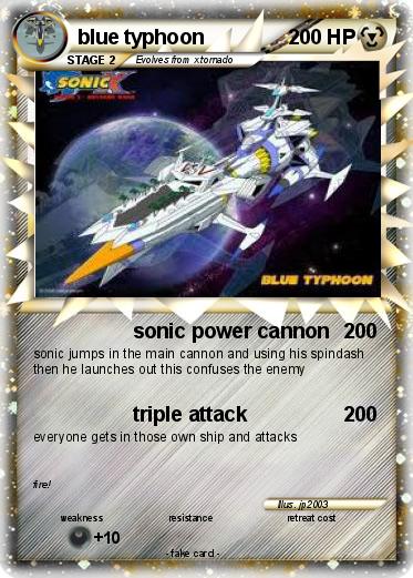 Pokémon blue typhoon - sonic power cannon - My Pokemon Card