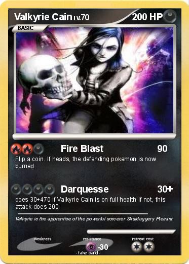 Pokémon Valkyrie Cain 5 5 - Fire Blast - My Pokemon Card
