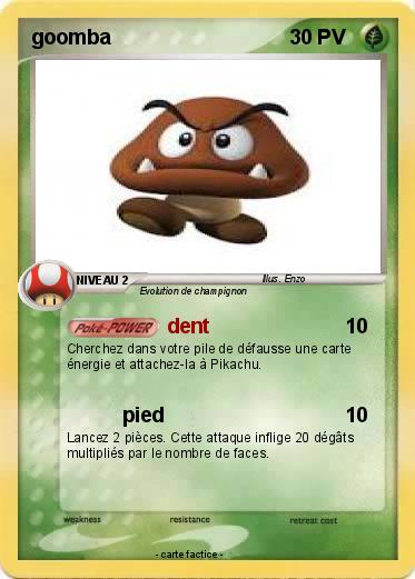 Pokémon goomba 636 636 - dent - Ma carte Pokémon