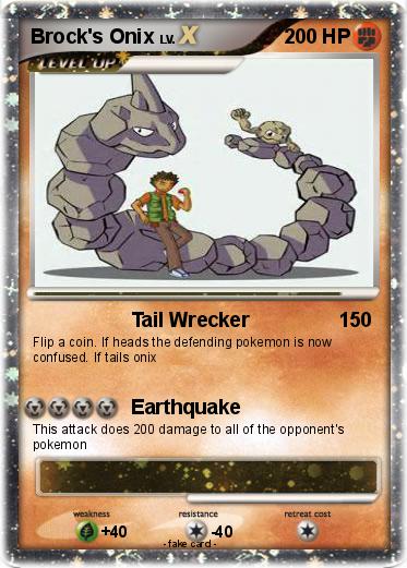 Pokémon Brock s Onix 17 17 - Tail Wrecker - My Pokemon Card
