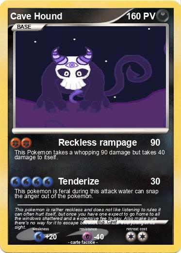 Pokémon Cave Hound - Reckless rampage - Ma carte Pokémon