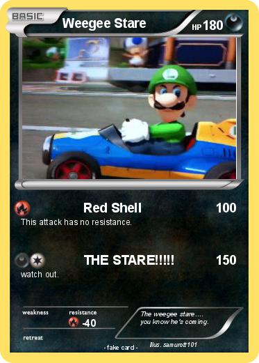 Pokémon Weegee Stare 4 4 - Red Shell - My Pokemon Card