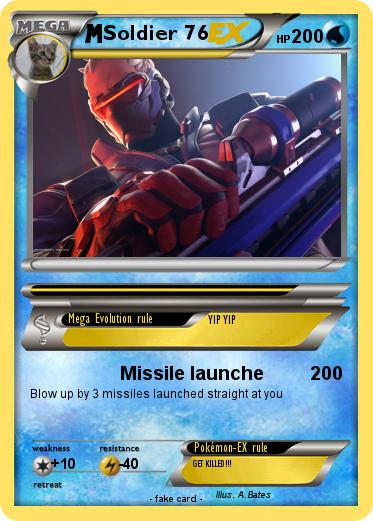 Pokémon Soldier 76 19 19 - Missile launche - My Pokemon Card