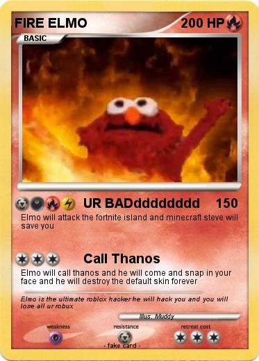 Pokémon FIRE ELMO 2 2 - UR BADdddddddd - My Pokemon Card