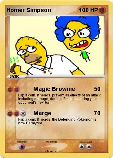Pokémon Homer Simpson 1253 1253 - Magic Brownie - My Pokemon Card