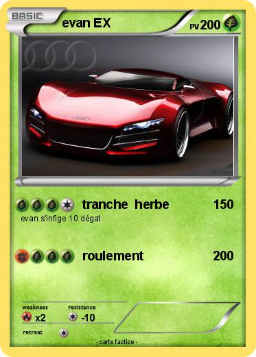 Pokémon evan EX 9 9 - tranche herbe - Ma carte Pokémon