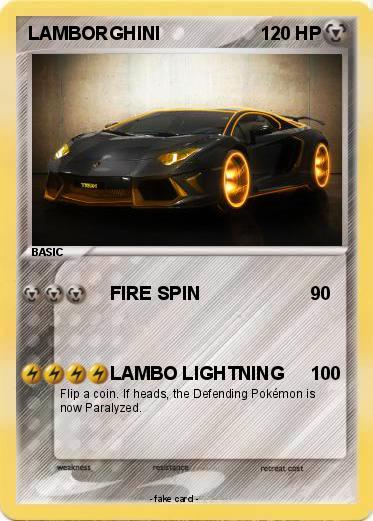Pokémon LAMBORGHINI 528 528 - FIRE SPIN - My Pokemon Card