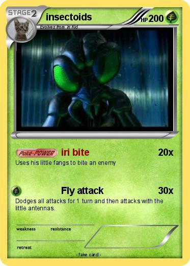 Pokémon insectoids - iri bite - My Pokemon Card