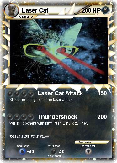 Pokémon Laser Cat 24 24 - Laser Cat Attack - My Pokemon Card