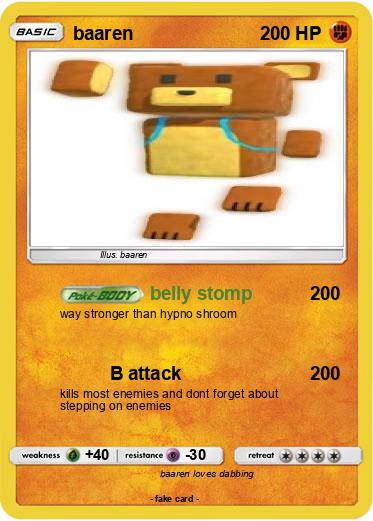Pokémon baaren - belly stomp - My Pokemon Card