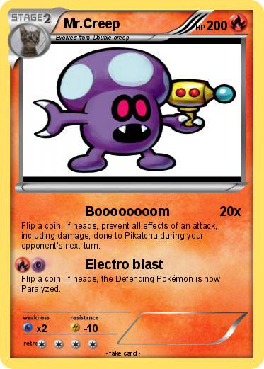 Pokémon Mr Creep - Boooooooom - My Pokemon Card