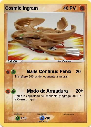 Pokémon Cosmic ingram - Baile Continuo Fenix - Mi carta pokémon