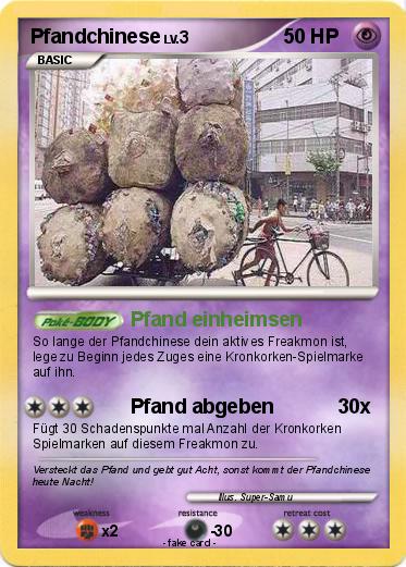 Pokémon Pfandchinese - Pfand einheimsen - My Pokemon Card