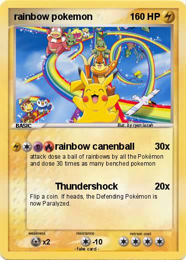Pokémon rainbow pokemon - rainbow canenball - My Pokemon Card
