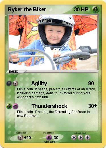 Pokémon Ryker the Biker - Agility - My Pokemon Card