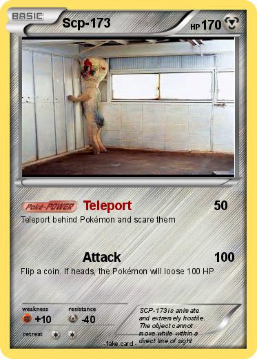 Pokémon Scp 173 96 96 - Teleport - My Pokemon Card