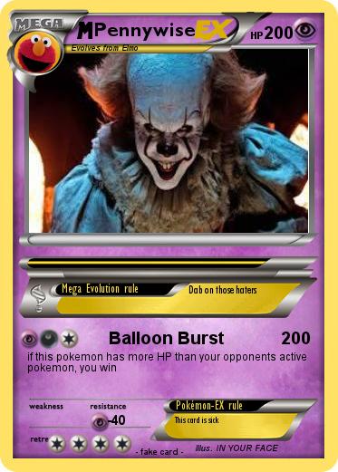 Pokémon Pennywise 188 188 - Balloon Burst - My Pokemon Card