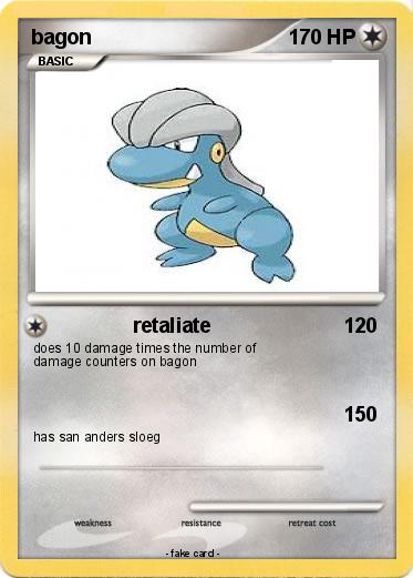 Pokémon bagon 34 34 - retaliate - My Pokemon Card