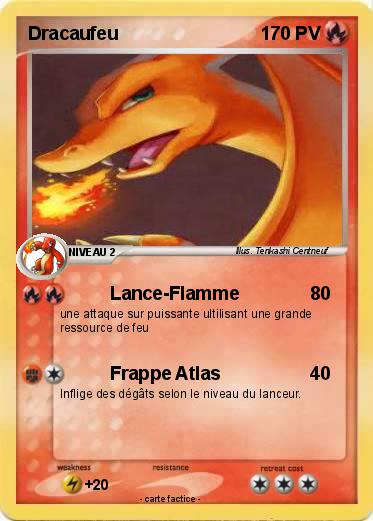 Pokémon Dracaufeu 1666 1666 - Lance-Flamme - Ma carte Pokémon