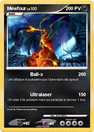 Pokémon Mewfour 90 90 - Ball-x - Ma carte Pokémon