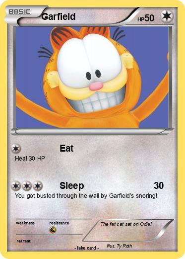 Pokémon Garfield 992 992 - Eat - My Pokemon Card