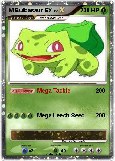 Pokémon M Bulbasaur EX 2 2 - Mega Tackle - My Pokemon Card