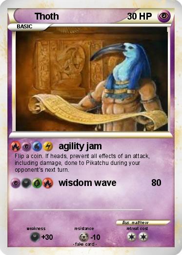 Pokémon Thoth 13 13 - agility jam - My Pokemon Card