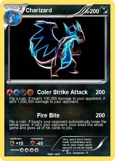 Pokémon Charizard 11177 11177 - Coler Strike Attack - My Pokemon Card