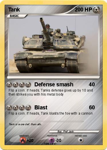 Pokémon Tank 714 714 - Defense smash - My Pokemon Card